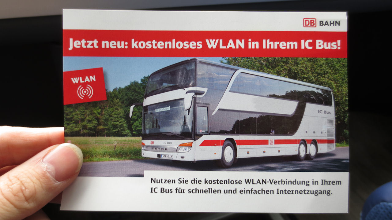 mit dem DB IC Bus von Mannheim nach Nürnberg - ICE-Treff